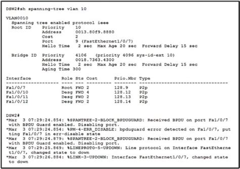 Refer To The Exhibit An Engineer Entered The Command No Spanning Tree Bpduguard Enable On