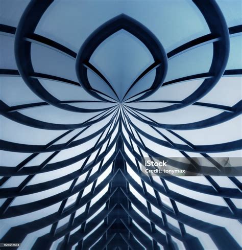 꽃 또는 나비를 닮은 곡선 구조 유약으로 미래의 건물 파편의 컴퓨터 그래픽 이미지 외관 벽 천장 또는 지붕의 조각으로 추상 하이테크 건축 배경 이미지입니다 건축에 대한 스톡