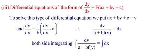 Differential Equations Formula For 12th Class Formula In Maths
