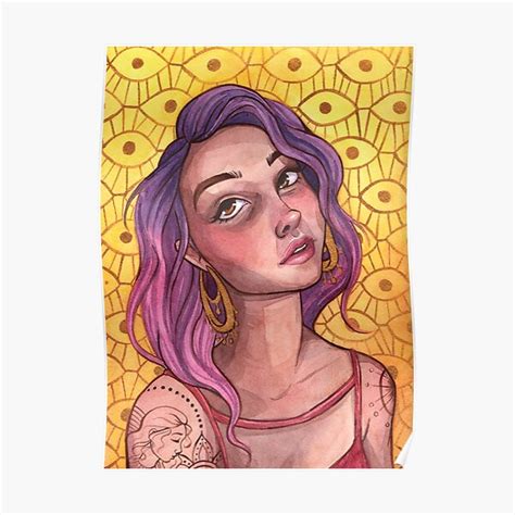 Infinity Eye Poster For Sale By Hulloalice Redbubble