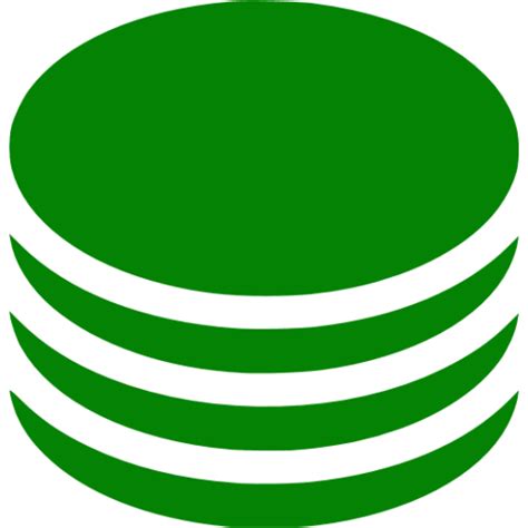 Green Database 6 Icon Free Green Database Icons