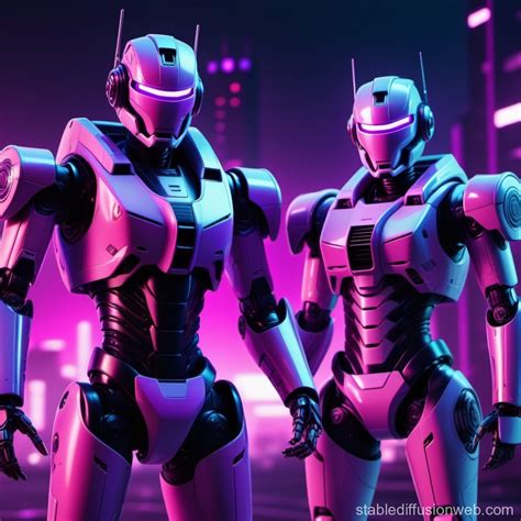 Robots Vs Humans Imagined Conflict Stable Diffusion Online