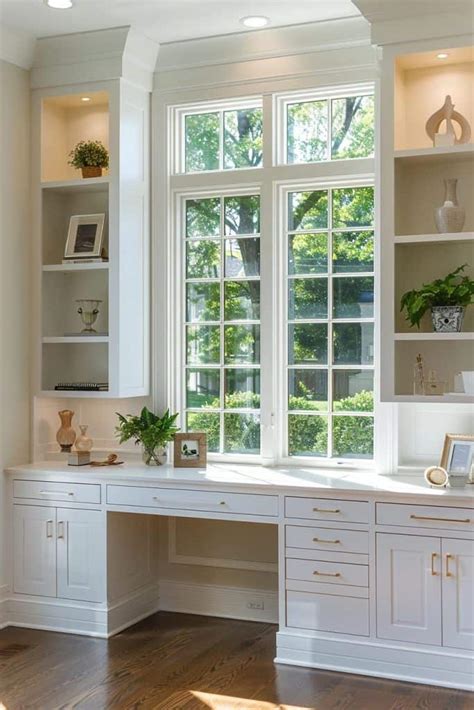 Window Built In Desk Bespoke Desk Built Into A Bay Mc Home
