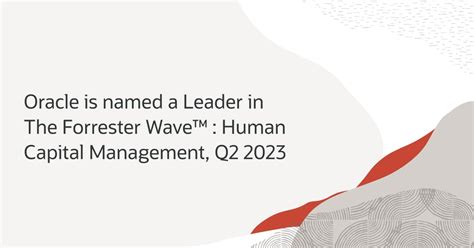Oracle Cloud Hcm On Linkedin Oracle Recognized As A Leader In Human