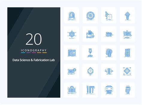 20 Data Science And Fabrication Lab Blue Color Icon For Presentation 19214474 Vector Art At Vecteezy