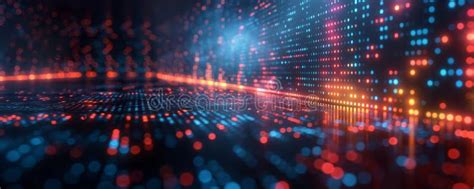 Abstract Light Pattern Representing Data Flow Stock Image Image Of