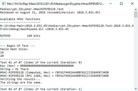 IDcypher HMAC Functions NET By Mediacrypt Codester
