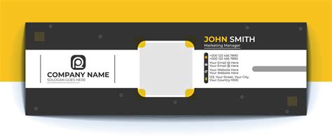 Email Signature Template Design Or Cover Template 14067480 Vector Art At Vecteezy