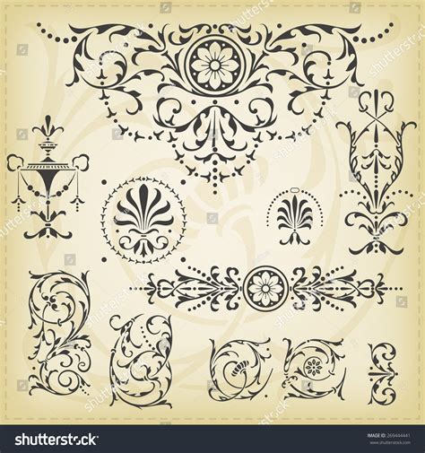Set Vector Graphic Elements Design Stock Vector Royalty Free
