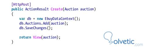 ASP NET MVC Almacenando Datos Solvetic