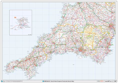 Postcode Sector Map S1 South West England Editable Geopdf Xyz