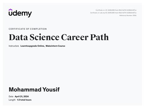 mohammad yousif on linkedin datascience learningjourney udemy
