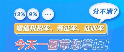 增值税税率、预征率、征收率分不清？一图全掌握征收率税率增值税