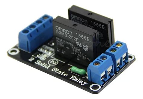 Modulo De 2 Relevadores Estado Solido Ssr 5v Relay Arduino Mercadolibre