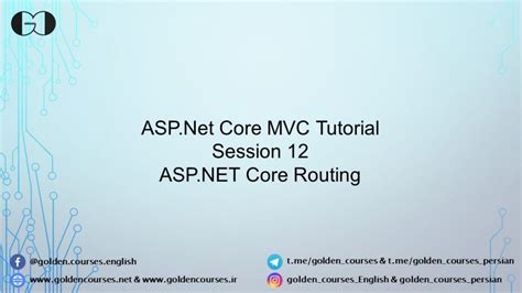 مسیریابی Routing در Aspnet Core Mvc جلسه 12 آموزش های طلایی