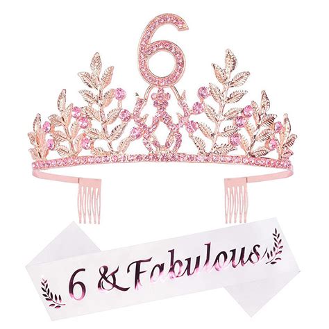 Badu Bg Корона за рожден ден на кралицата 6 16 18 21 30 50 Панделка Кристална тиара Принцеса