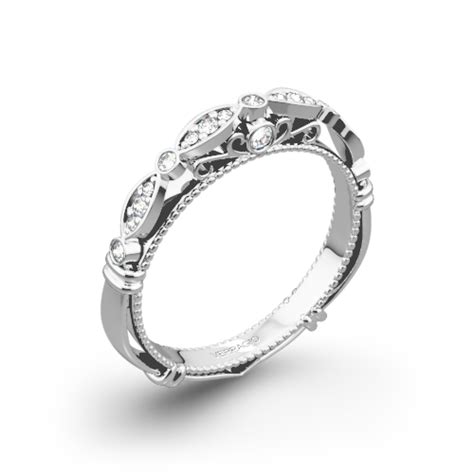 Verragio Scalloped Diamond Wedding Ring 2230