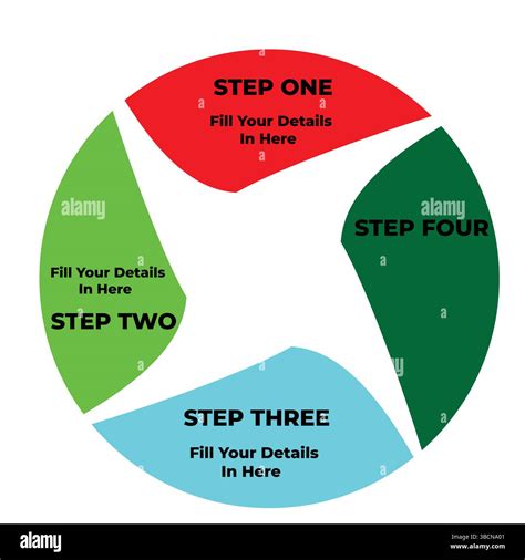 Round Pie Chart Infographic Design In Segmented Style For Data