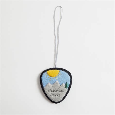 Hand Felted National Parks Badge Ornament Craftspring