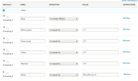 views exposed grouped filter triggers illegal choice on page load