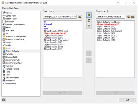 solved custom object defaults style not saving to styles library