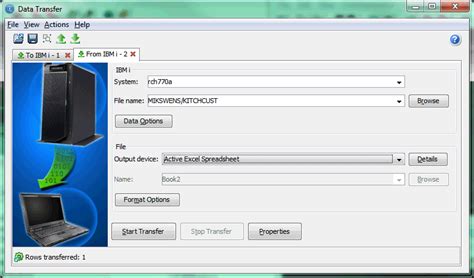 Transferring Data From Excel Using Access Client Solutions