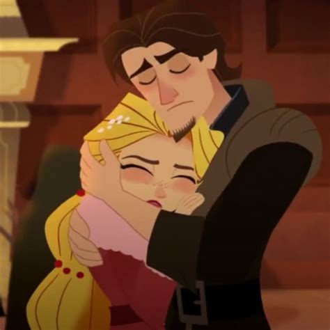 Rapunzel And Eugene Hug
