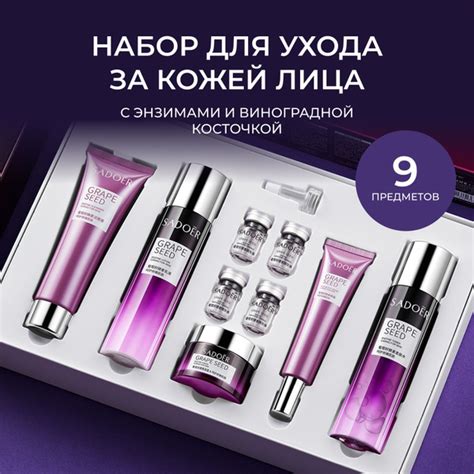 Sadoer Набор косметики Набор уходовой косметики 9 предметов купить