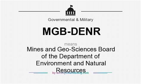 What Does Mgb Denr Mean Definition Of Mgb Denr Mgb Denr Stands For