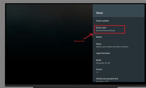 Android Get Device Name On Android Tv Stack Overflow