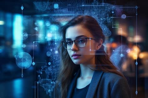 Businesswoman Using A Digital Signature For Document Verification Premium Ai Generated Image