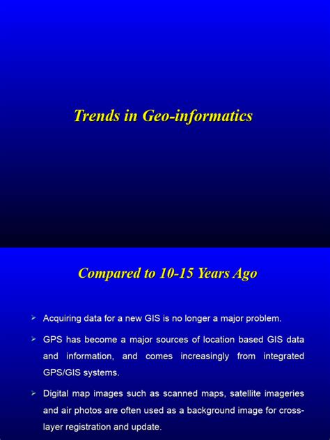 Trends In Gis Pdf Geographic Information System Spatial Analysis