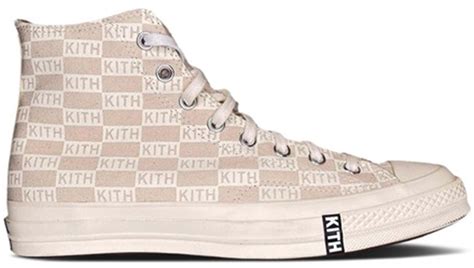 Kith X Converse Chuck 70 High Natural Monogram 171865c 171865c