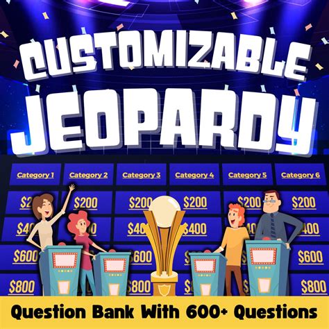 Customizable Jeopardy Powerpoint Template Host Your Own Game Show Jeopardy Template