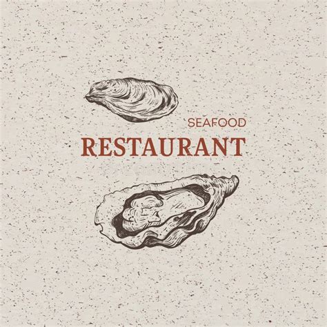 Seafood Restaurant Logo Vector Illustration Stock Vector
