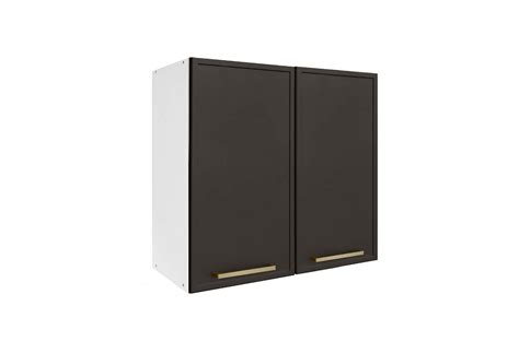 Кухненски шкаф горен с две врати Alba V80 тъмносиво • Модулна кухня Alba • Мебели Монема