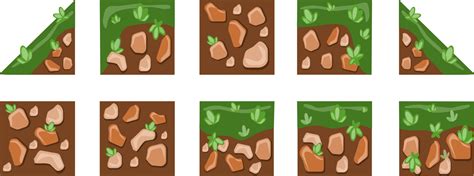 D Platformer Tile Set By Senderin