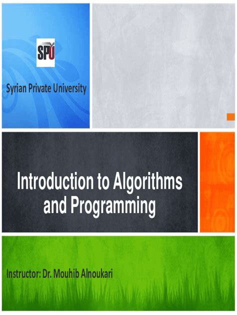 fillable online introduction to algorithms and programming dr muhib