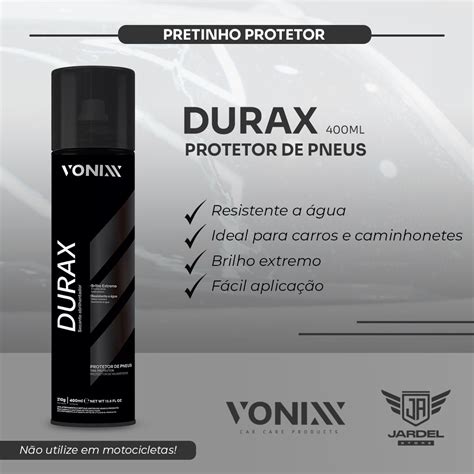 Pretinho Pneu Durax Selante Protetor Aerosol 400ml Vonixx Vonixx Na