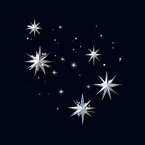 Tiny Silver Stars On Deep Navy Blue Vector Background Premium Ai
