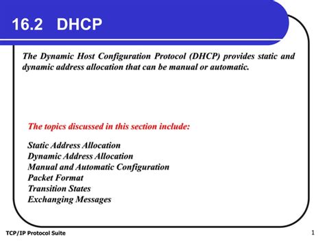 Bootp And Dhcp Ppt