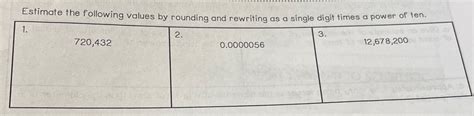 estimate the following values by rounding and rewriting as a single