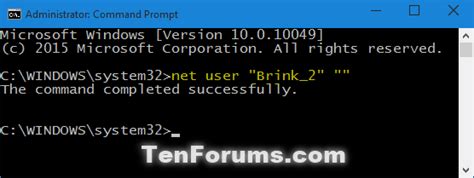 Remove Password Of Local Account In Windows Tutorials