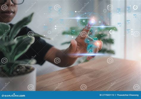 Hand Touching Brain Of Ai Symbolic Machine Learning Artificial