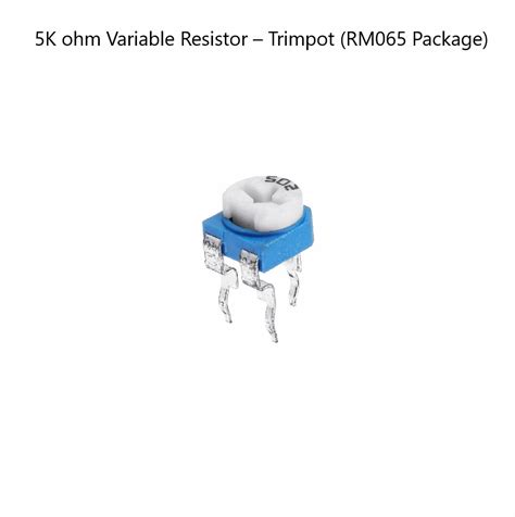 Variable Resistor Trimpot 10k Ohm 2k Ohms 500 Ohm 5k Ohm Potentiometers Different Packages