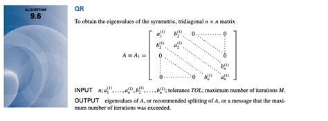 Solved To Obtain The Eigenvalues Of The Symmetric Chegg