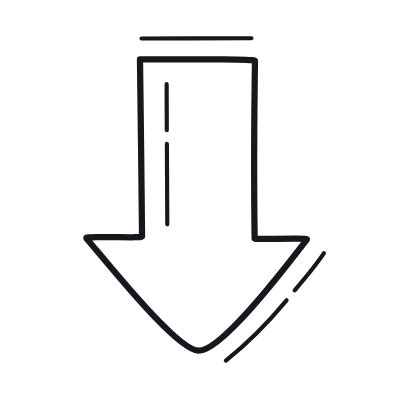 Arrow Pointing Down Icon