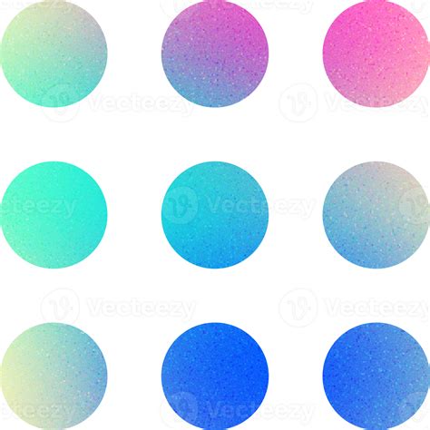 Cool Shape Diverse Circular Array Gradient Spectrum Grid Layout Sparse
