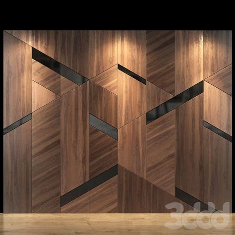 3d модели скачать на Wall Decor Design Wooden Wall Cladding Interior Wall Design