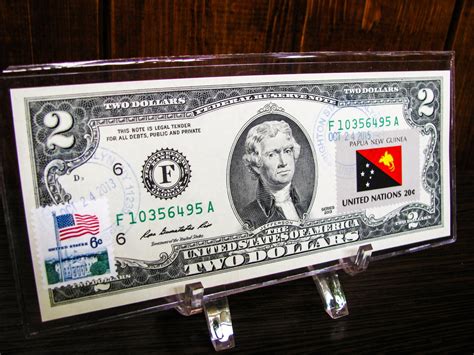 Two Dollar Stamps Us 2 Dollar Bill Paper Money Currency Gem Unc